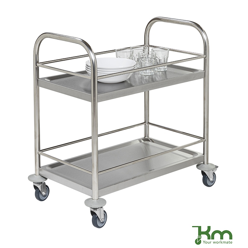 Mini-chariots inox C2 - 2 étagères - DLV-France